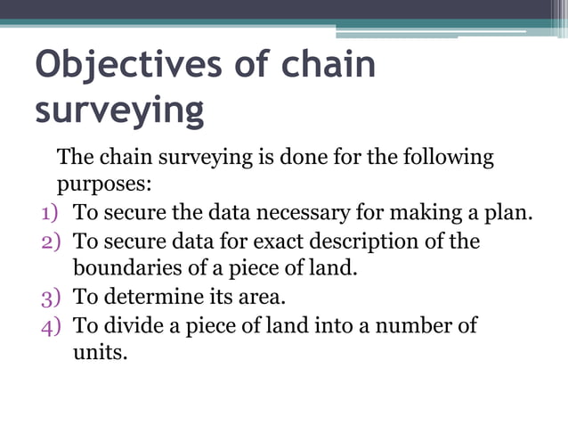 Chain surveying | PPTX | Physics | Science