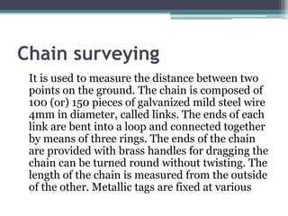 Chain surveying | PPTX
