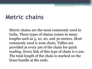 Chain surveying | PPTX