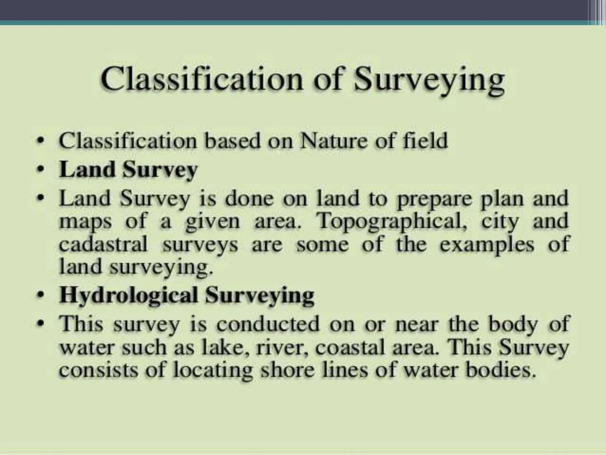 DEFINITIONS, PRINCIPLES AND CHAIN SURVEYING | PPTX