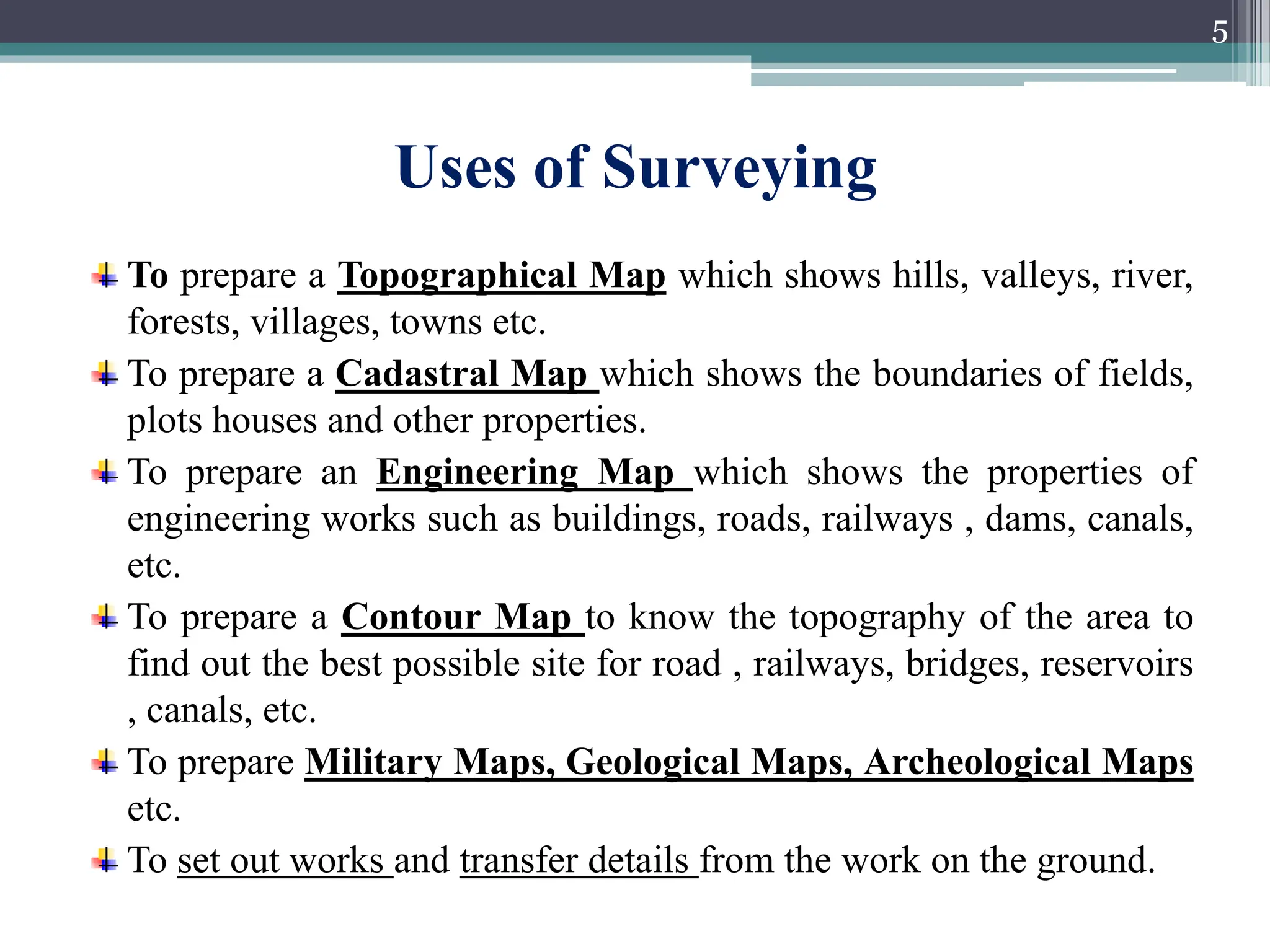 DEFINITIONS, PRINCIPLES AND CHAIN SURVEYING | PPTX