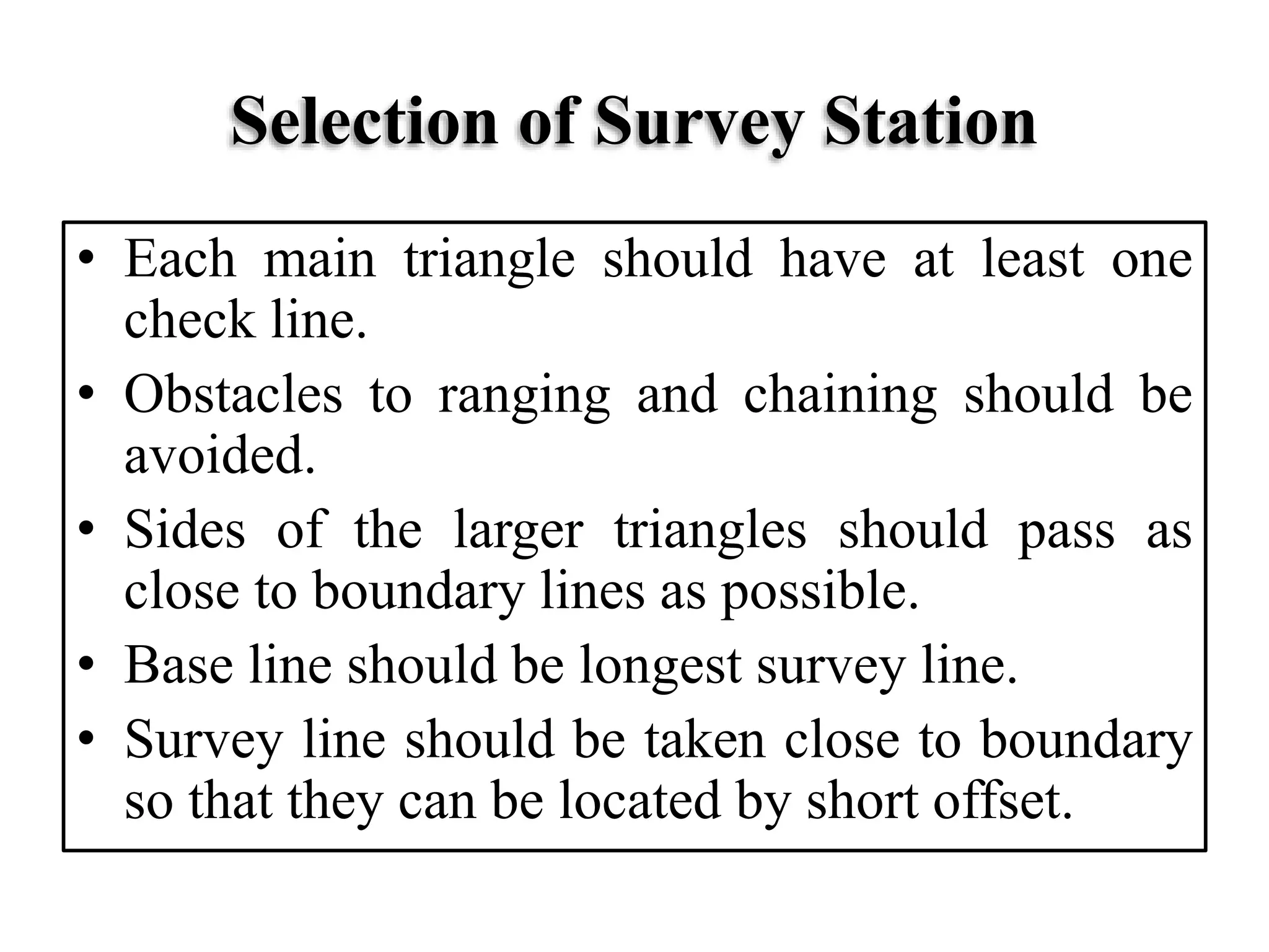 Chain surveying and offset | PPTX