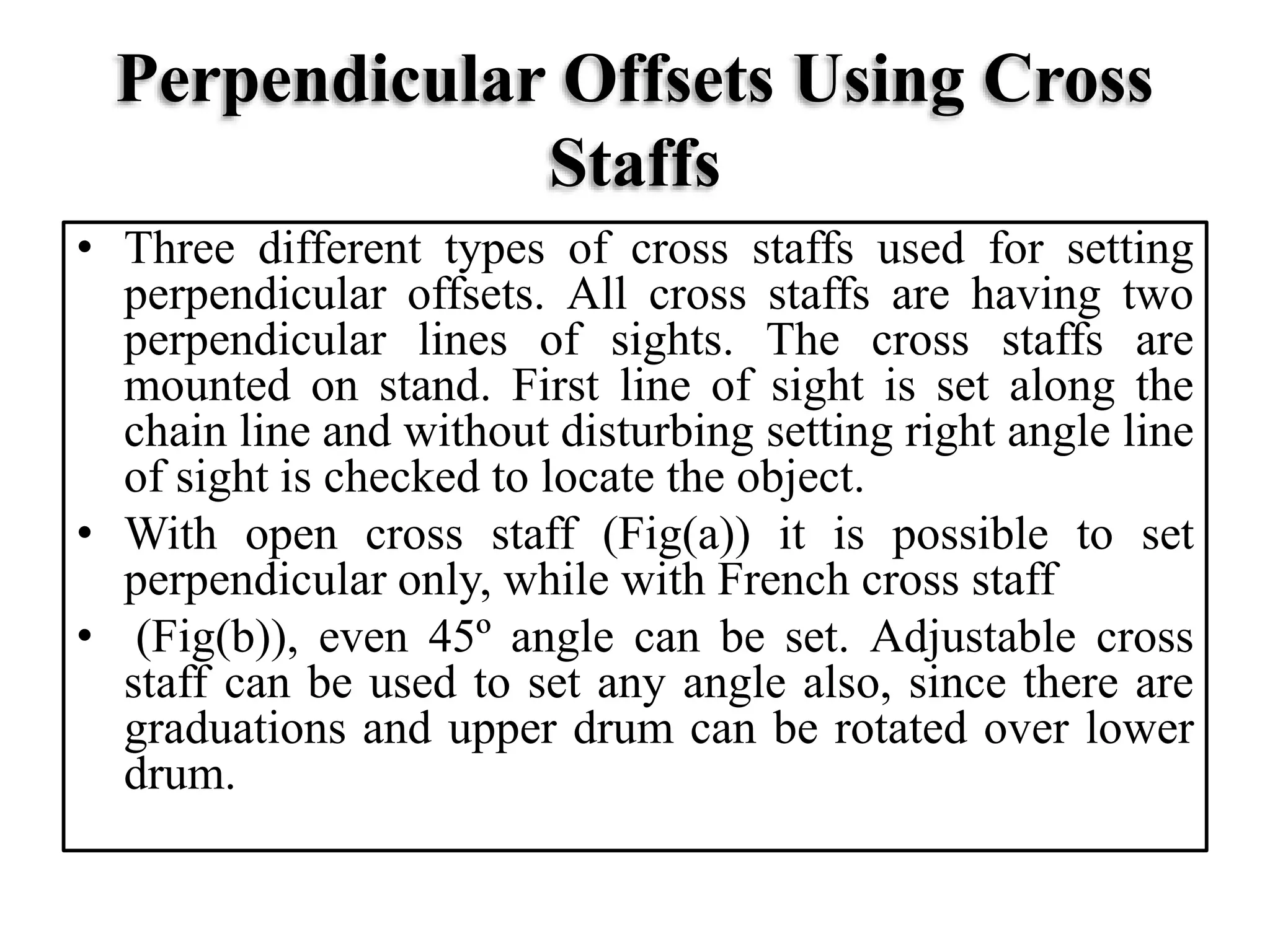 Chain surveying and offset | PPTX