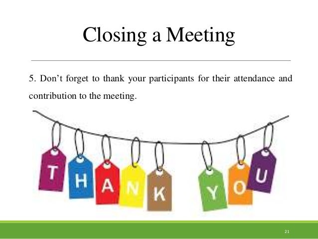 Chairing Meetings Successfully