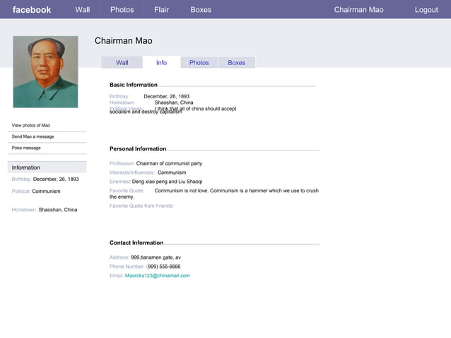 Chairman maofakebook | PPT