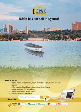 ICPAK Chairman's newsletter | PDF | Business Expos & Conferences | Events
