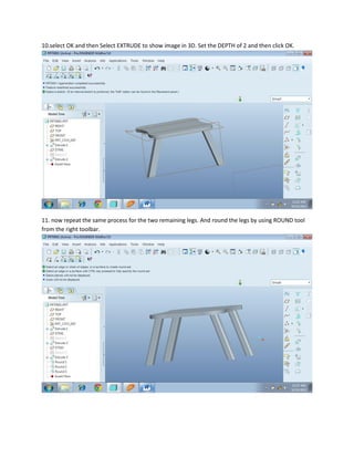 Chair modelling in pro engineering | PDF