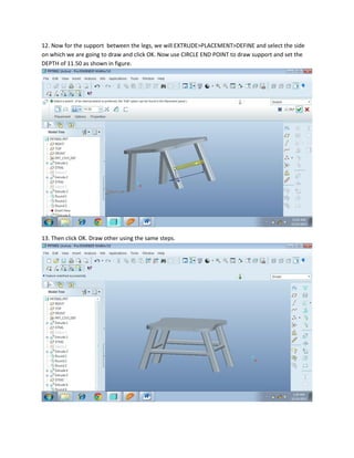 Chair modelling in pro engineering | PDF
