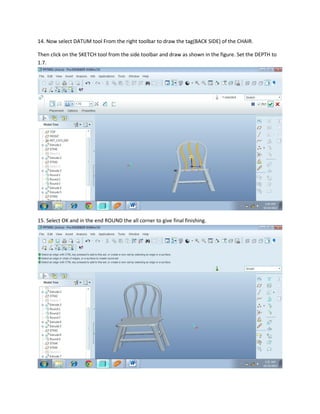 Chair modelling in pro engineering | PDF
