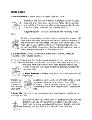 Chair Poses | DOC