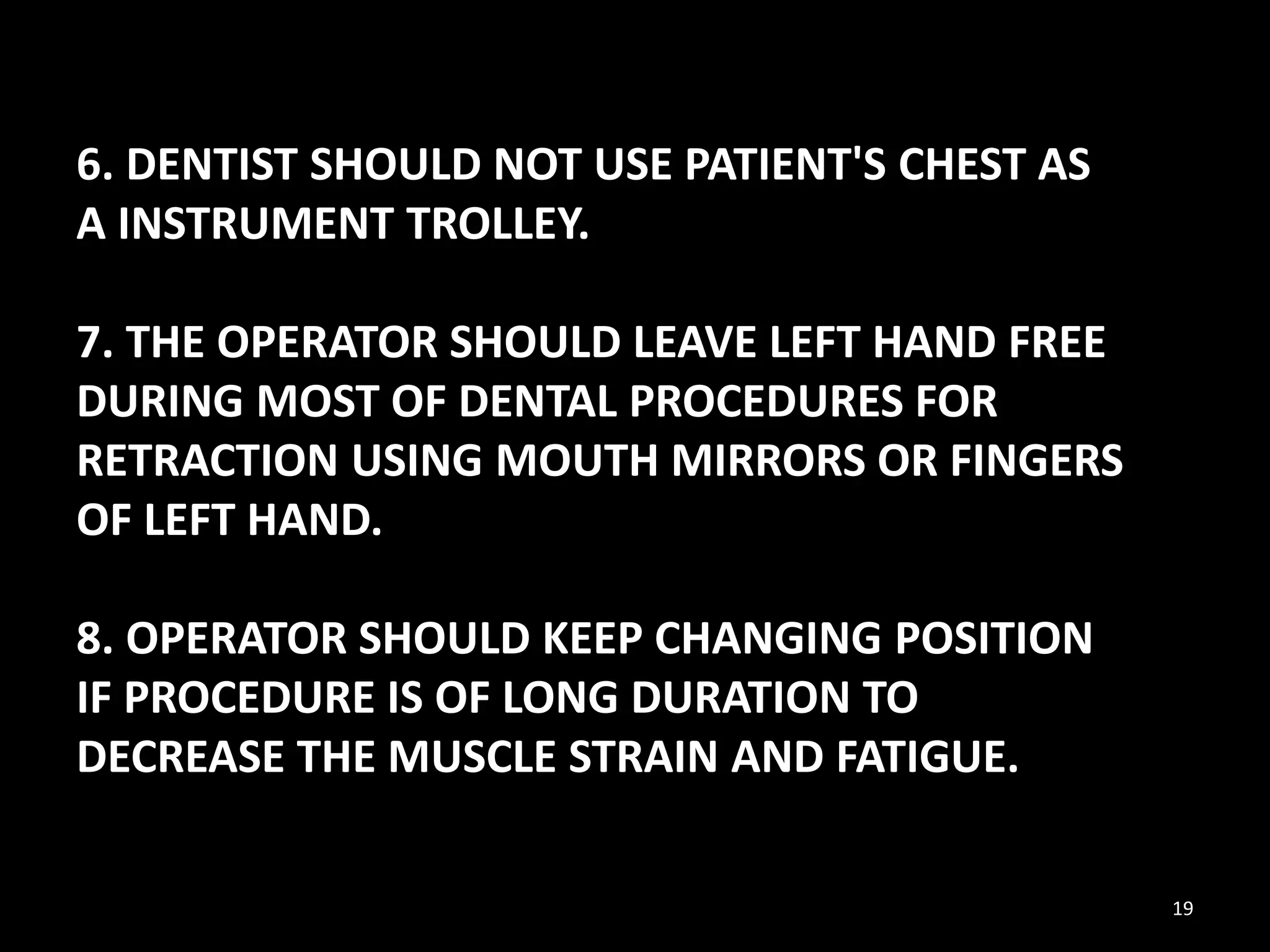 dental Chair position | PPTX