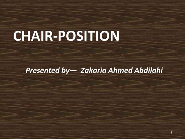 chair position-5 ppt..University students | PPT