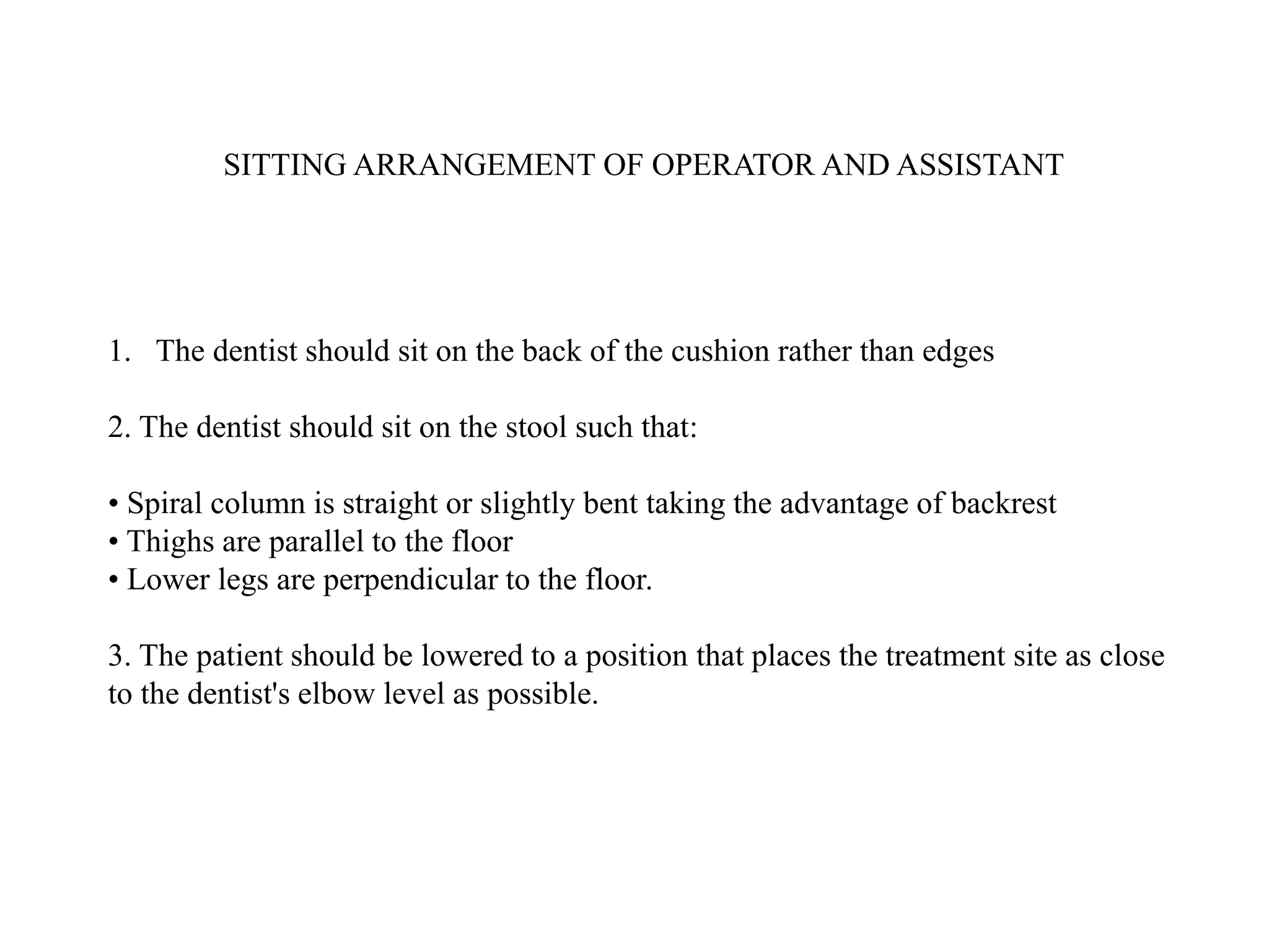 Dental Chair positions | PPTX