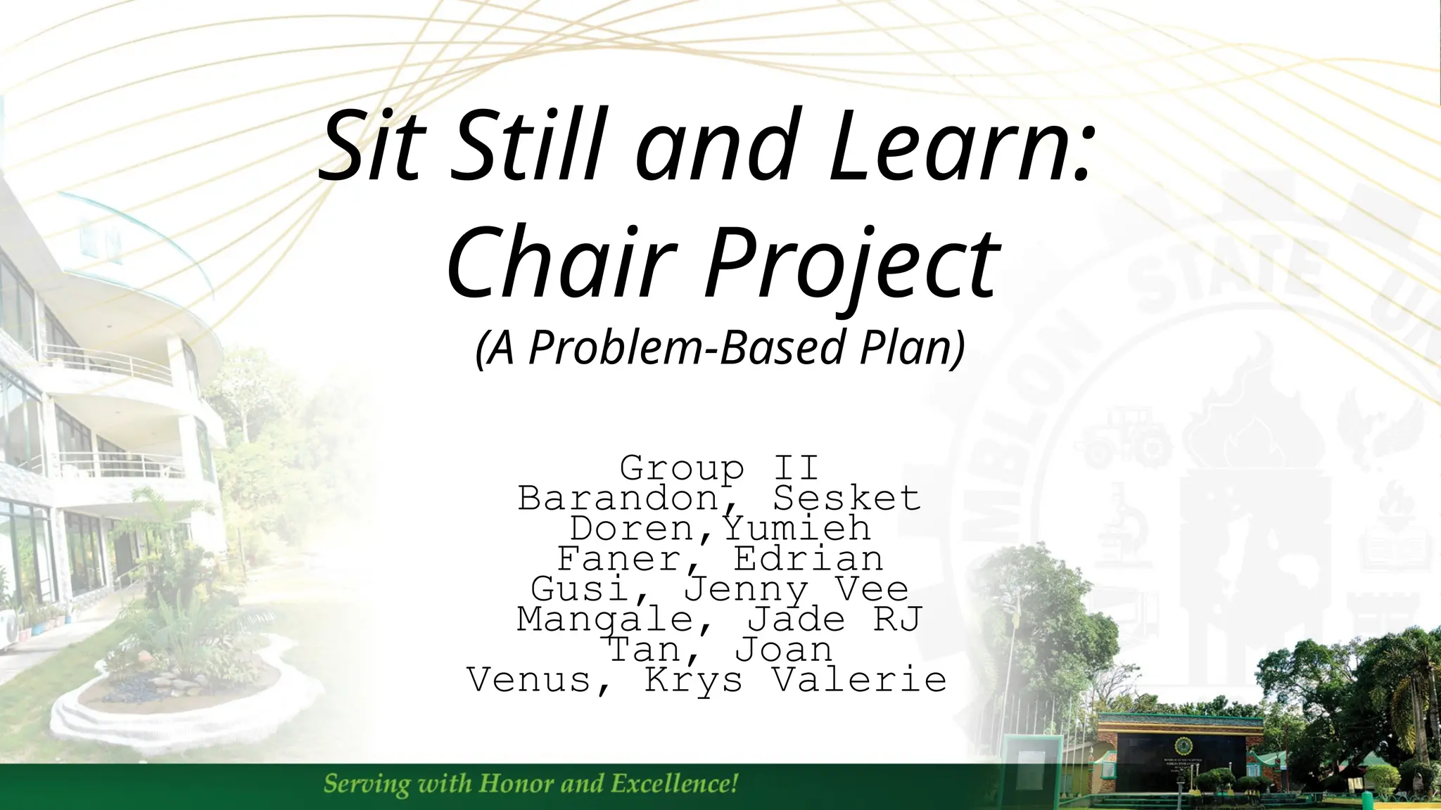 Chair Project based and problem based learning plan | PPTX