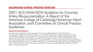 Surgeons view on AHA/ACC Coronary revascularisation guidelines .pptx