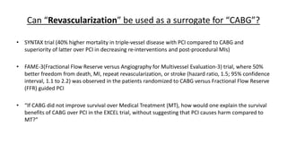 Surgeons view on AHA/ACC Coronary revascularisation guidelines .pptx ...