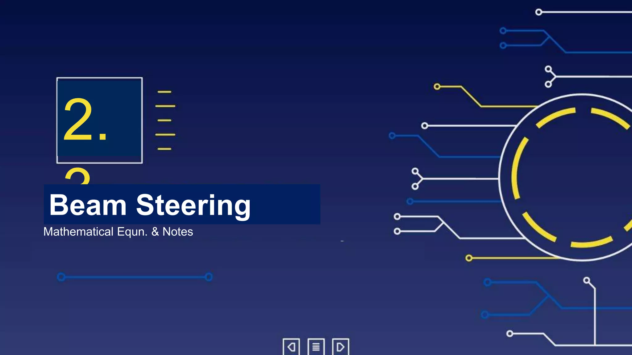 Radar systems- Beam Forming, Beam Steering, Beam Width Changes | PPTX