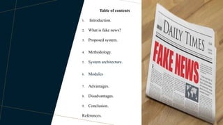 chaitra-1.pptx fake news detection using machine learning | PPTX