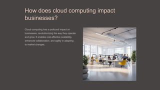 Benefits of cloud computing key points 👉 | PPTX | Cloud Computing ...