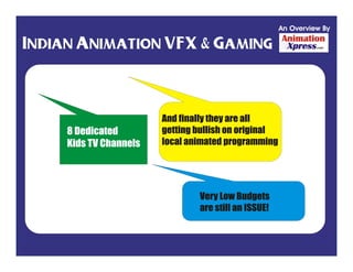 Indian Animation, VFX & Gaming Overview (2011) | PDF
