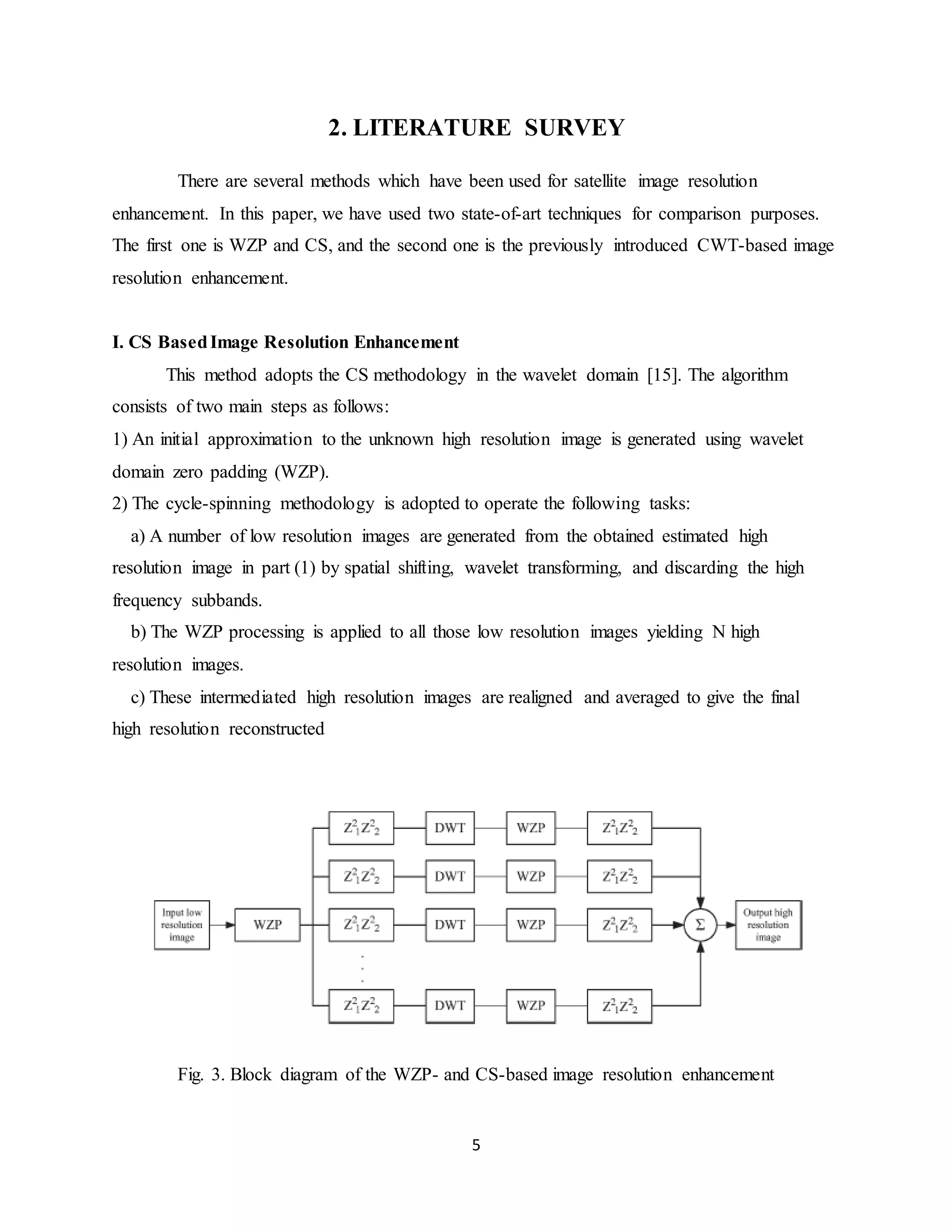 discrete wavelet transform based satellite image resolution enhancement | DOCX