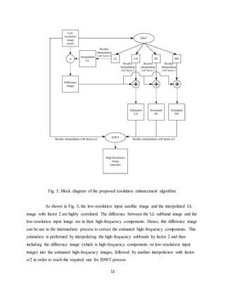 discrete wavelet transform based satellite image resolution enhancement | DOCX | Photo Editing ...