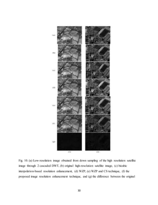 discrete wavelet transform based satellite image resolution enhancement ...
