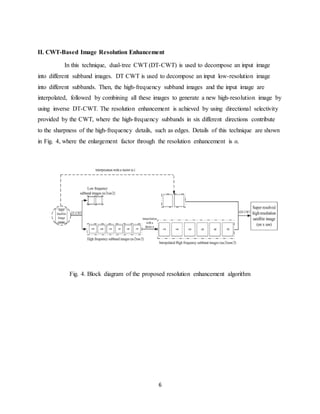 discrete wavelet transform based satellite image resolution enhancement | DOCX | Photo Editing ...