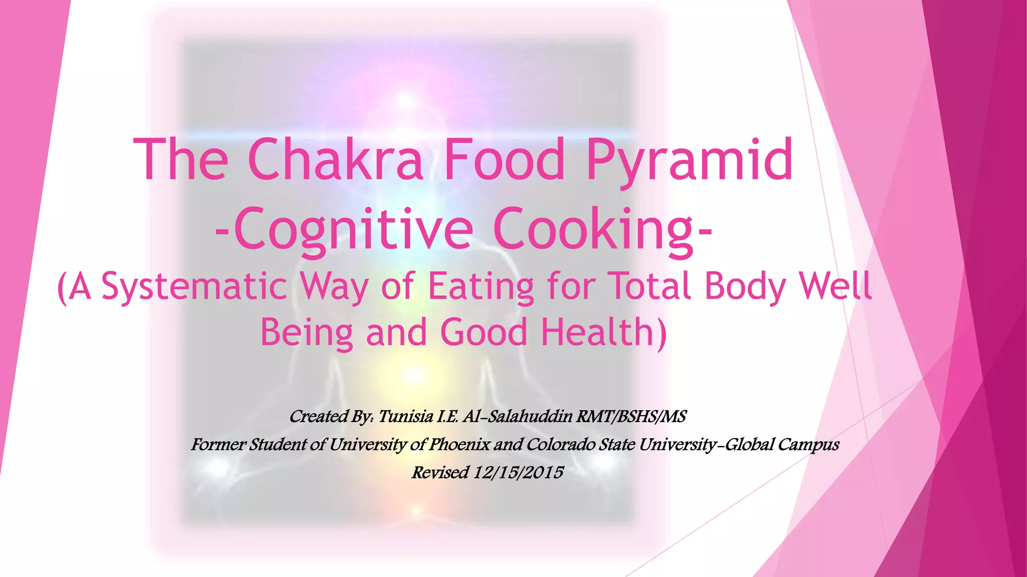 The Chakra Food Pyramid - Eating for Wellness | PPT