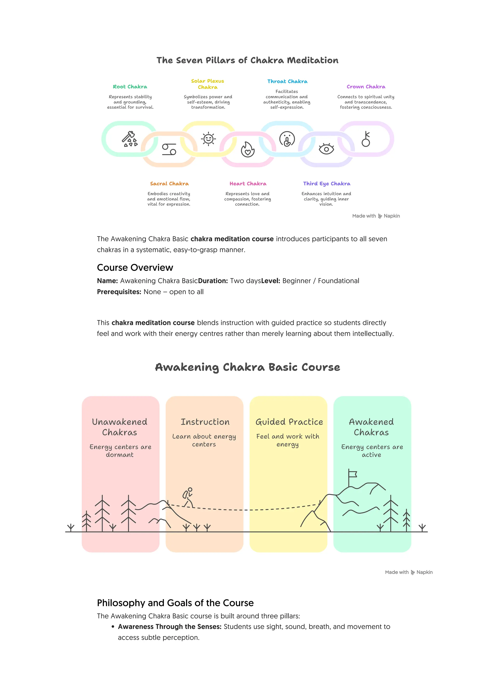 Chakra Meditation Course – Awakening Chakra Basic | PDF