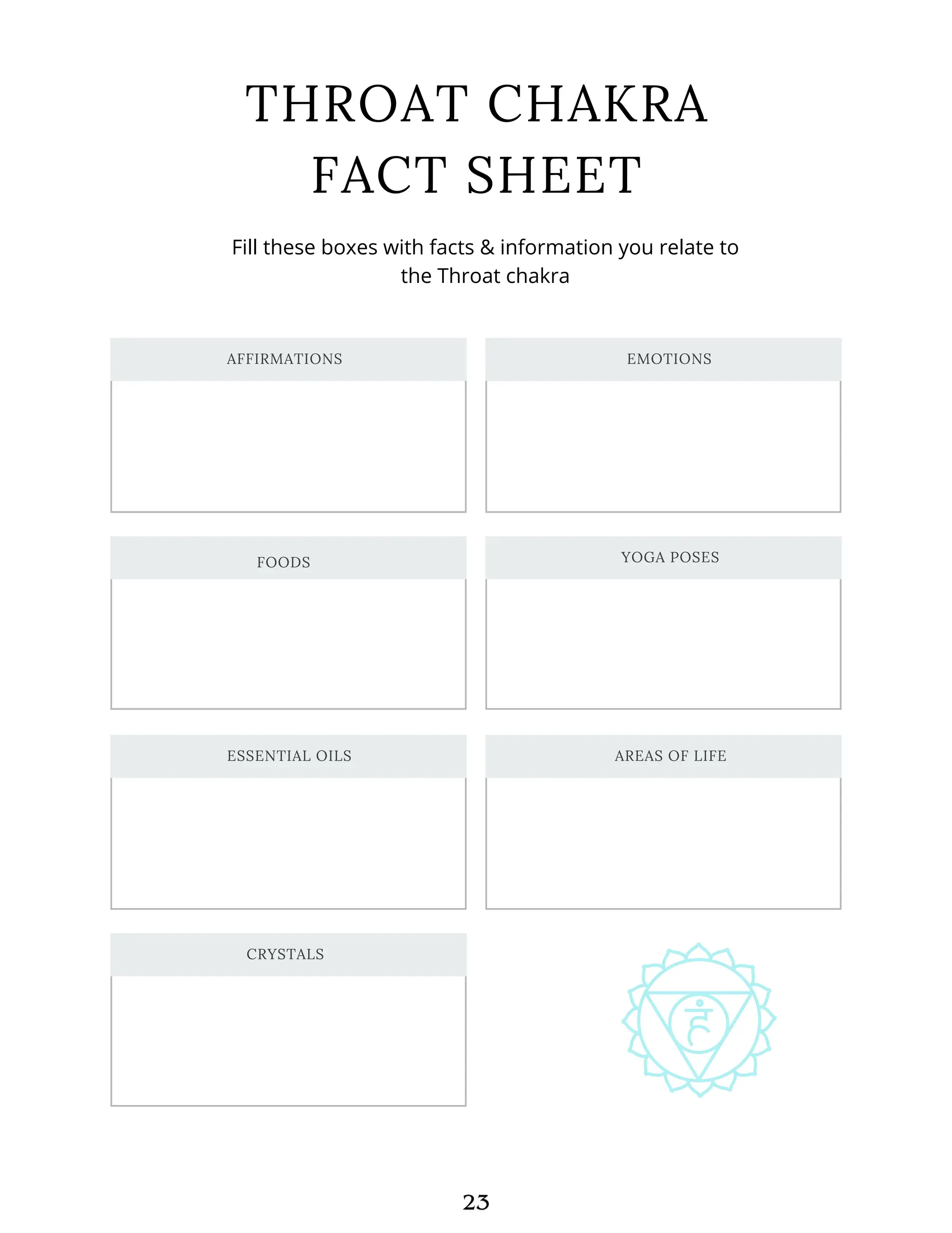 Chakra Healing Made Easy Planner US Letter Size | PDF