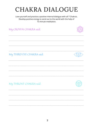 Chakra Healing Made Easy Planner US Letter Size | PDF | Mental Health | Diseases and Conditions
