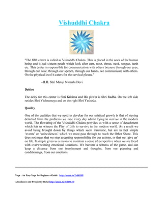ALL THE SEVEN CHAKRAS AND TECHNIQUES FOR CLEARING THEM | PDF