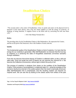 ALL THE SEVEN CHAKRAS AND TECHNIQUES FOR CLEARING THEM | PDF