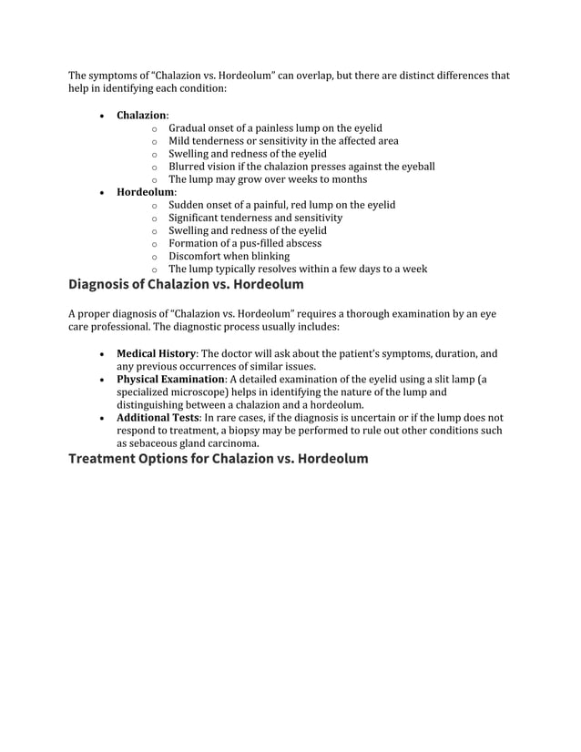 Chalazion vs. Hordeolum: Differences, Causes, Symptoms, and Treatment ...