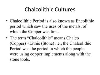 Chalcolithic cultures of india | PDF
