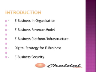 E-Business analysis of Chaldal.com | PPTX