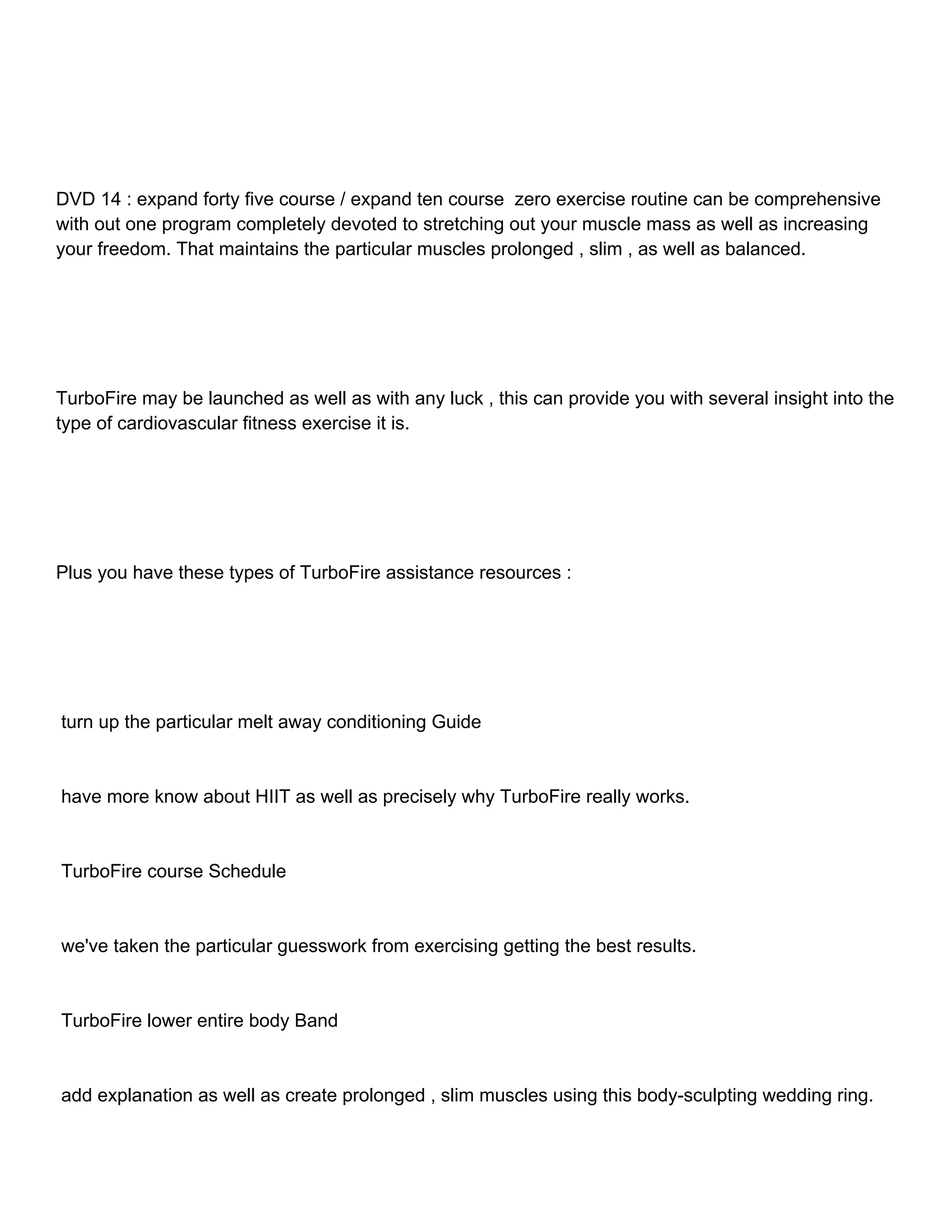 Chalene Johnson's Turbo Hearth Workout | PDF