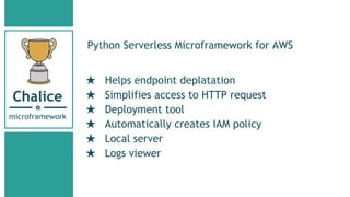 Chalice microframework 101 (eng) | PPT