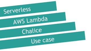 Chalice microframework 101 (eng) | PPT