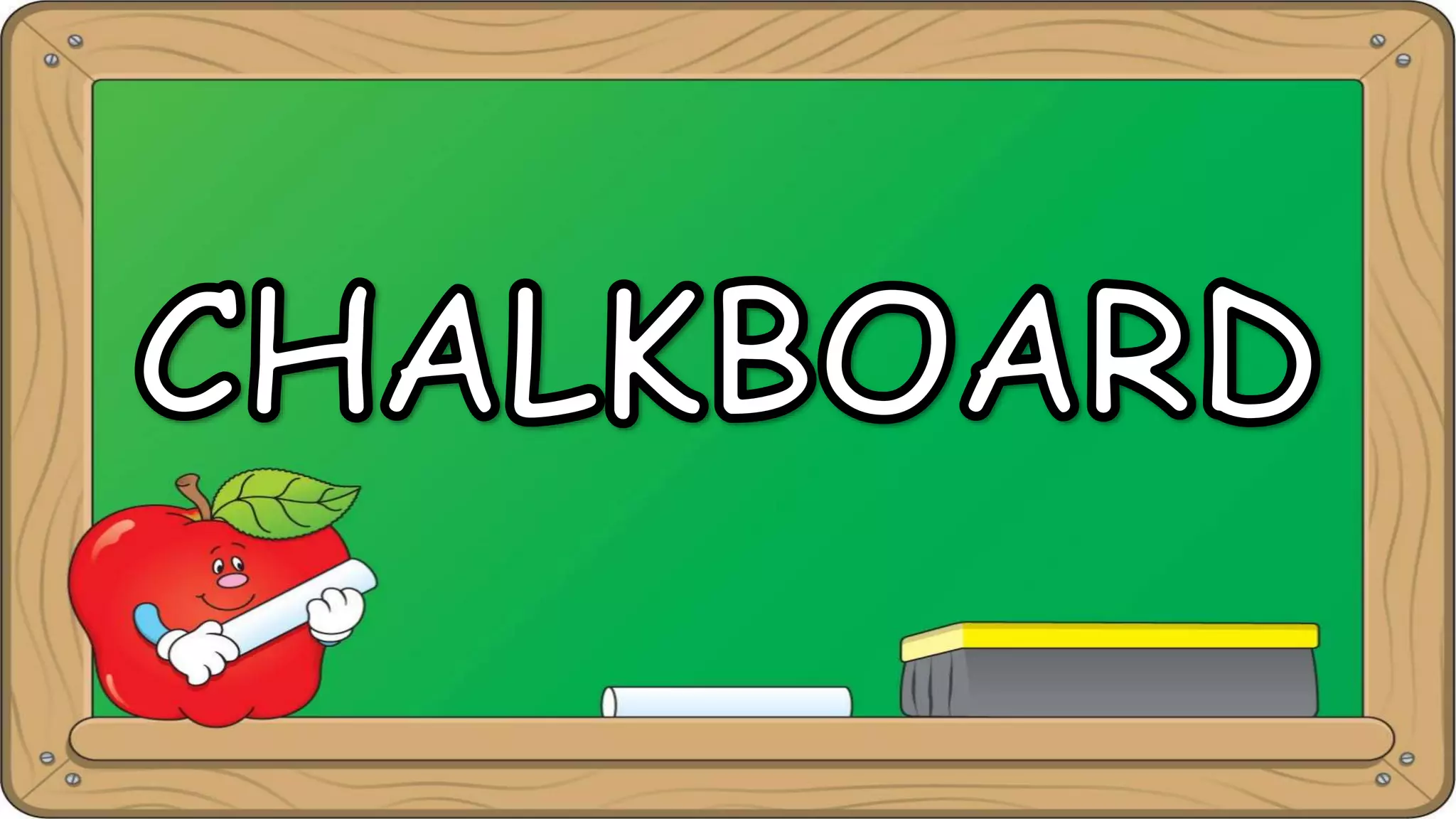 Chalkboard | PPTX | Education