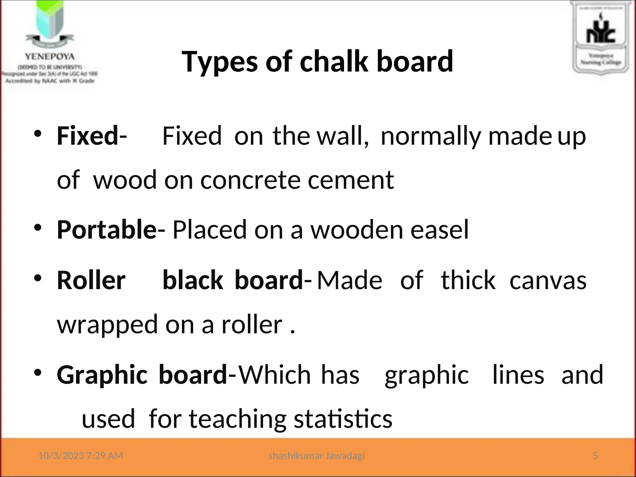 Chalk board in Nursing Education and Technology.ppt
