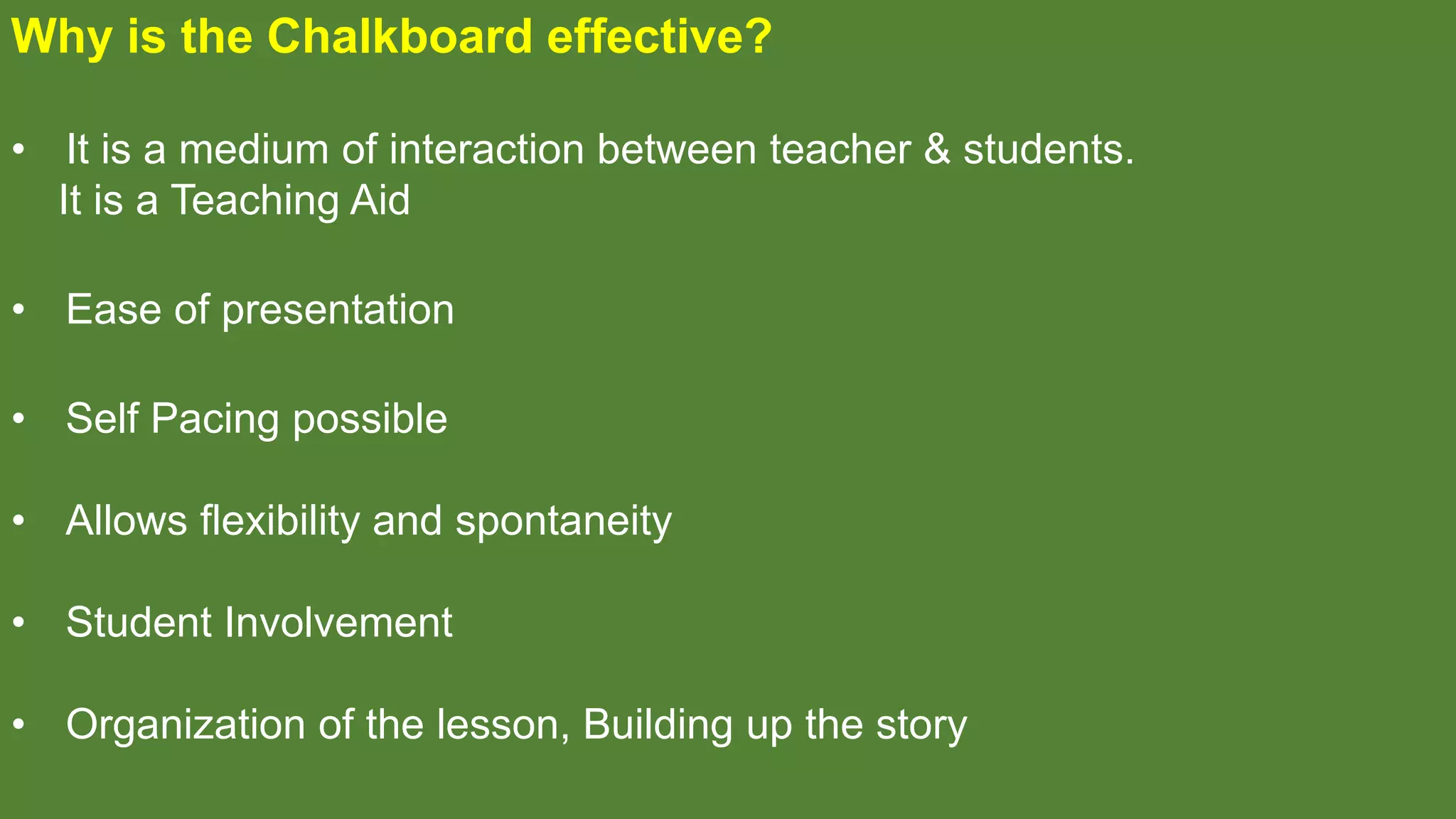Chalkboard skills for effective teaching | PPTX