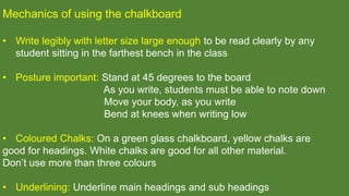 Chalkboard skills for effective teaching | PPTX