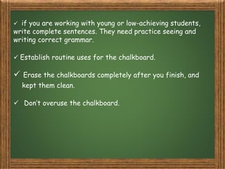 Chalkboard and other display board | PPTX