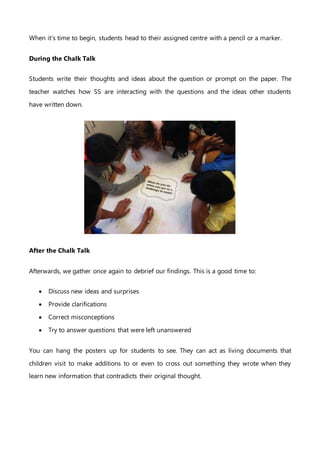 Chalk talk thinking routine | DOCX