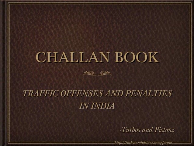 Challan Book | PPT