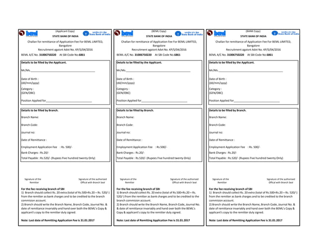 Challan fee payment_hq_10_jan17 | PPT