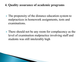 Challenges and issuesof distance education Pakistan | PPTX