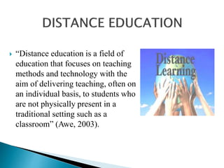 Challenges and issuesof distance education Pakistan | PPTX